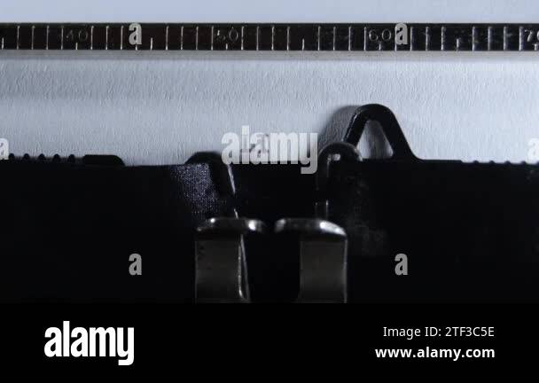 Typing LIMITED EDITION with an old manual typewriter Stock Video ...