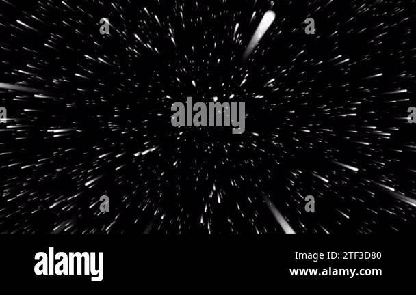 Infinite Stars Flying in Slow Motion in the Air. Animated Space ...