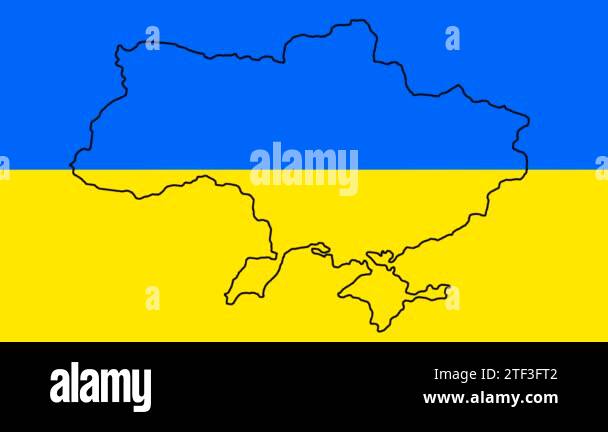 Mariupol on map of hostilities. Animated close up map of Ukraine. Map ...