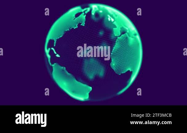 Earth rotating seamless loop 4k. Earth globe rotation animation ...