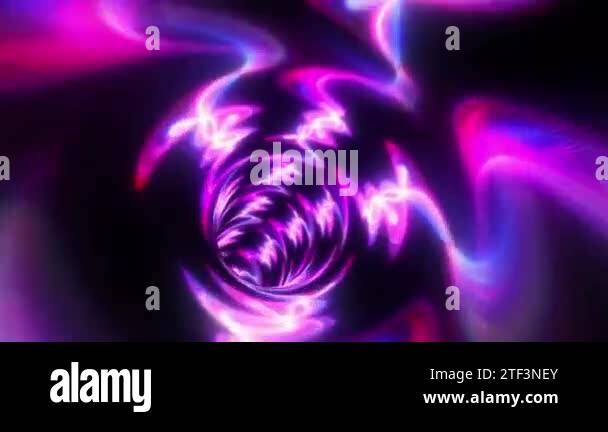 Loop of Abstract hypnotic glow pink red hypnotic futuristic hyperspace ...