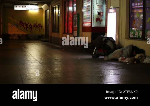 Homeless sleeping on the street Stock Videos & Footage - HD and 4K ...
