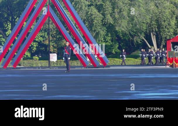 Indian military Academy IMA passing out parade 2021 Stock Video Footage ...