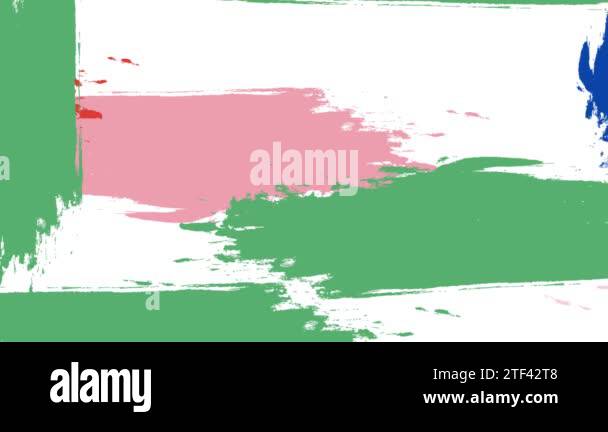 Screensaver for advertising. Vector brush stroke, color splash ...