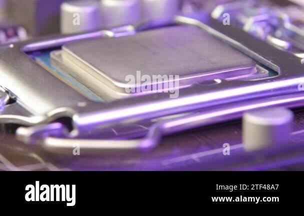 Computer motherboard without cpu cooler Stock Videos & Footage - HD and ...