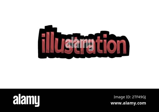 White screen animation video written ILLUSTRATION Stock Video Footage ...