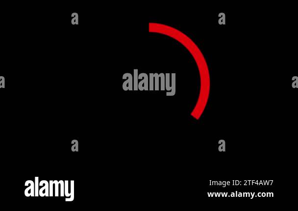 Prohibition red sign animation. Animated forbidden symbol. Simple red ...