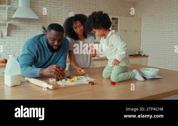 African american dad cooking with his daughter Stock Videos & Footage ...