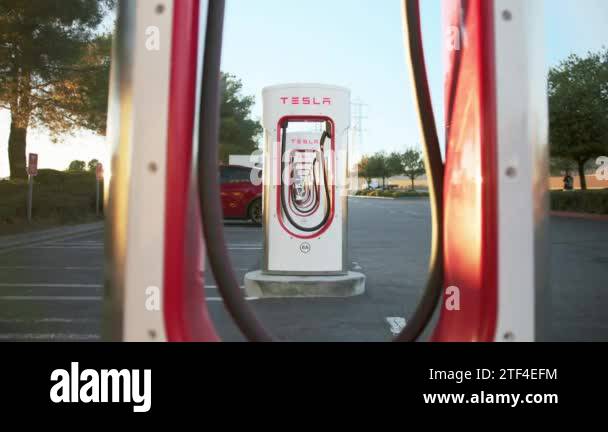 Tesla ev charging stations Stock Videos & Footage - HD and 4K Video ...