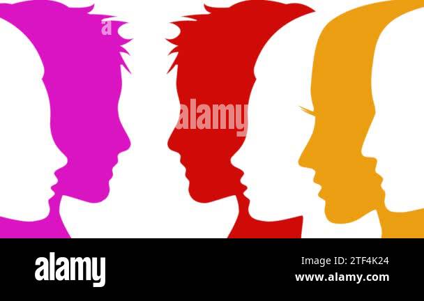 Crowd walking and crossing. Workers group, people in transparency. 2D ...