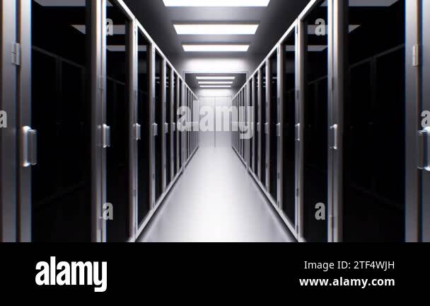 Server Room Abstract Modern Data Center. Information Data Storage ...