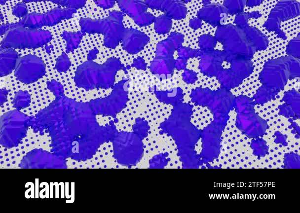 White background.Design. A bright background on which blue blots in 3d ...