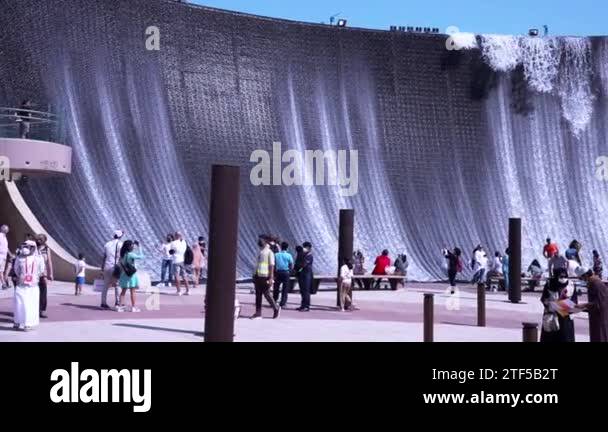 Expo 2020 Dubai Water Feature, monumental fountain in Jubilee Park ...