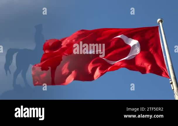 Victory Day or 30 agustos Zafer Bayrami of Turkey background video ...