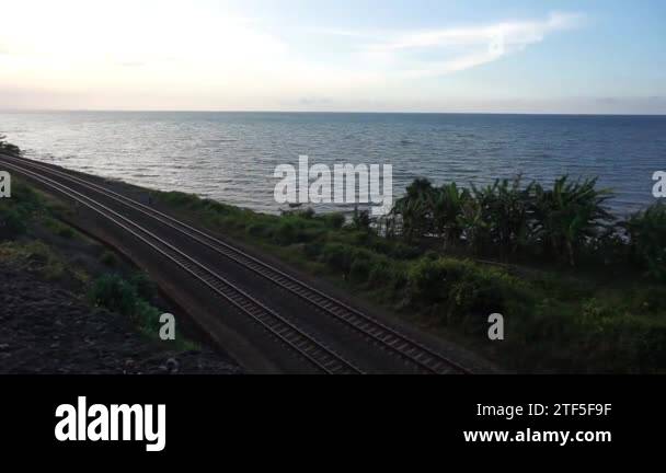 The railroad tracks pass through forest trails, between sea views and ...