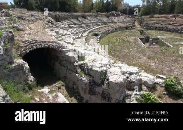 Ancient roman amphitheatre ruins Stock Videos & Footage - HD and 4K ...