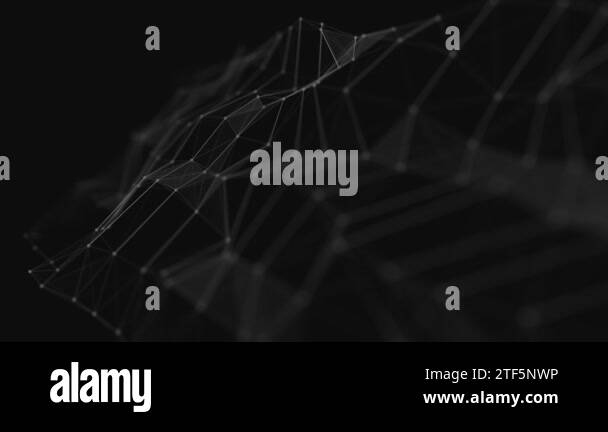 Abstract Plexus Digital Fx Technology Background Loop/ 4k animation of an abstract technology ...