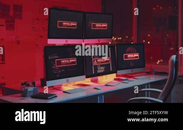 Zooming in of critical error warning message showing on multiple ...