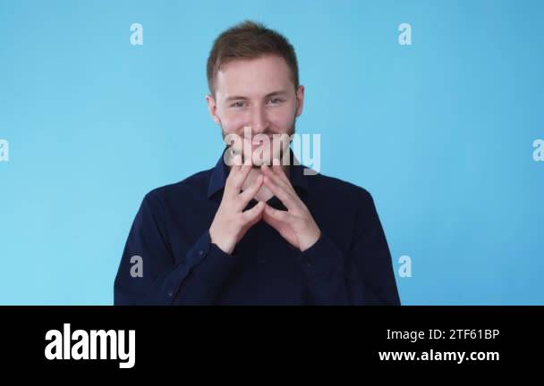 scheming man revenge plan evil trick sly gif loop Stock Video Footage ...