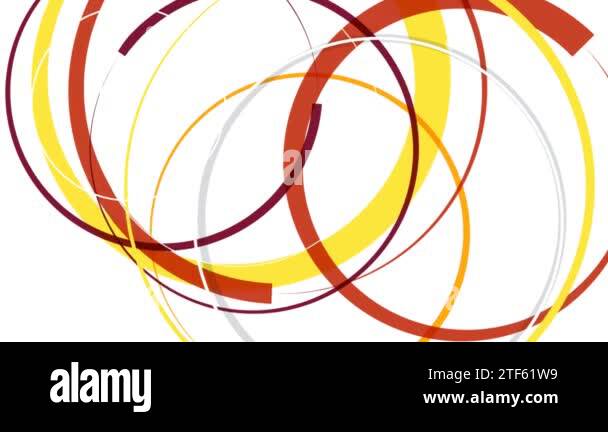 Geometric round circle shapes design white background. Circles in ...