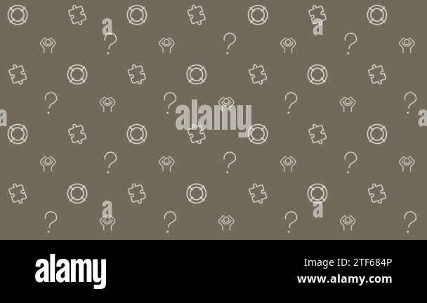 Animated strategic seamless pattern. Making choices. Critical thinking ...