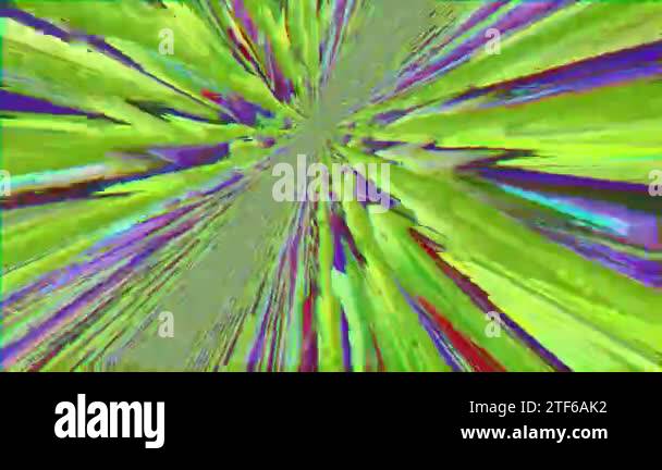 Psychedelic bad trip effect, broken tv glitch, static noisy television ...