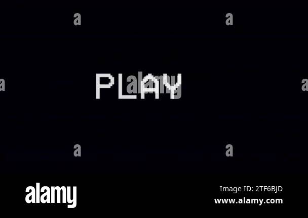 Vintage VHS (Video Home System) defects noise and artifacts effect ...