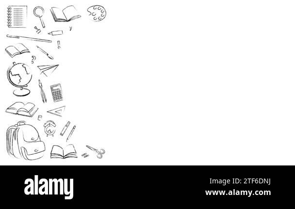 Teacher's Day. Creative banner Back to school. 4K animated banner ...
