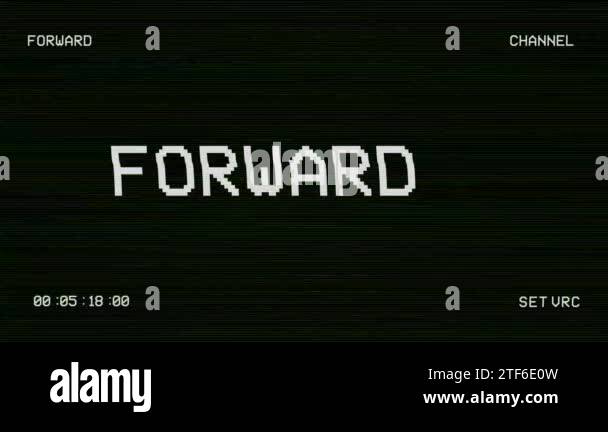 Vintage VHS (Video Home System) defects noise and artifacts effect ...