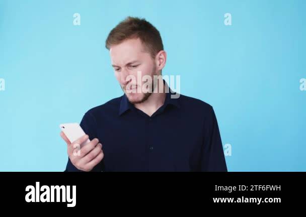 mobile conflict communication problem man gif loop Stock Video Footage ...