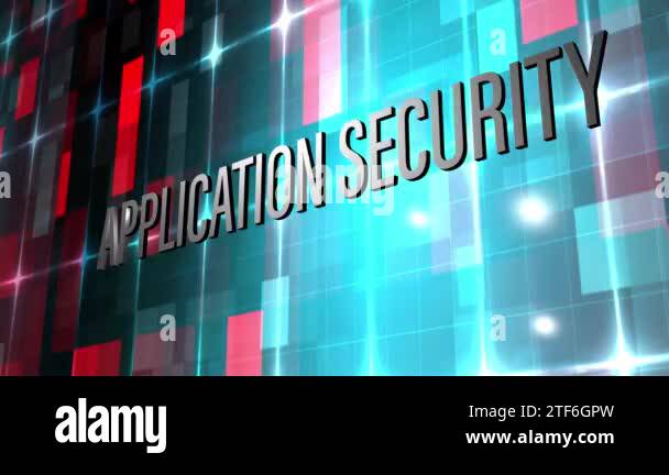 3D motion chrome text word flying of Cyber Security concept on modern ...