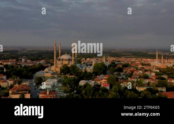 Selimiye Mosque exterior view in Edirne City of Turkey. Edirne was ...