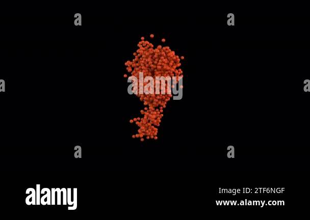 Basketball forming numbers counting down from 10 to 0 on a transparent ...