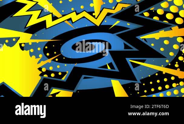 Abstract Colorful Background with green screen. Manga intro Motion ...