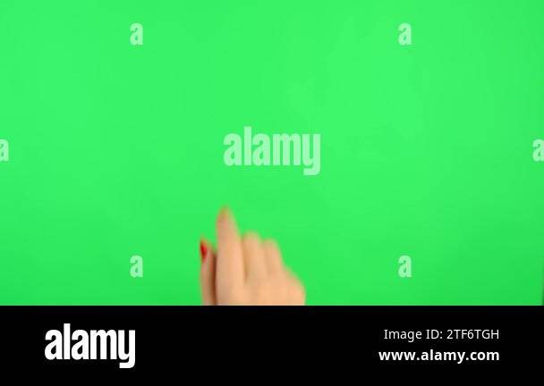 Gestures pack. Female hand touching, clicking, tapping, sliding ...