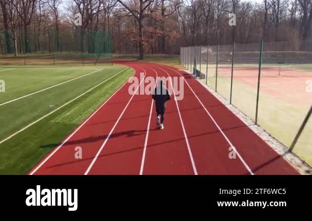 Man running race track stadium Stock Videos & Footage - HD and 4K Video ...