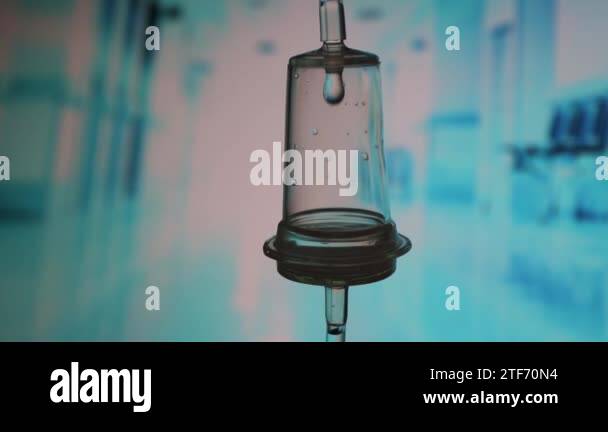 Dropper Infusion System. Sequence of Intravenous Drip Injections in the ...