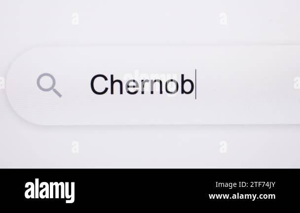 Chernobyl - Internet browser search engine bar typing Soviet Union 1986 ...