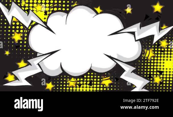 Retro comic style speech bubble background. Manga cartoon backdrop ...