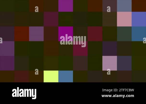 Pixelated blinking background, seamless loop. Motion. Screen of many ...