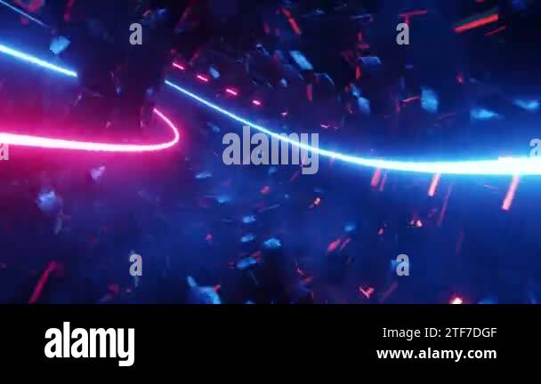 Flying in a circular tunnel of cubes with hyper acceleration ...