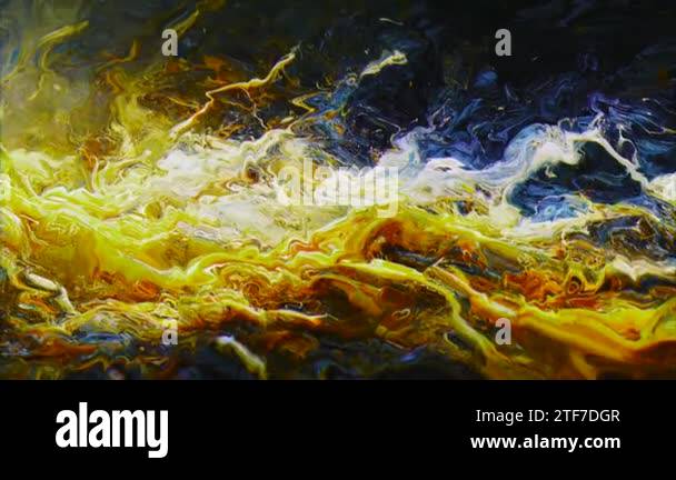 Multi-colored psychedelic displacement, warp, futuristic wave ...