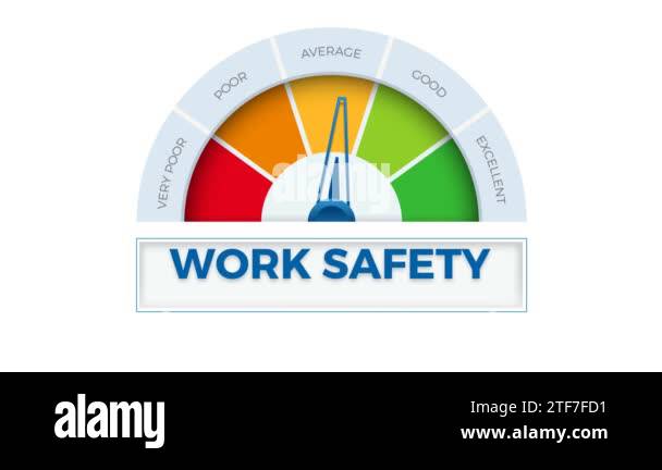 Excellent work safety on meter. Speedometer which measures the level of ...