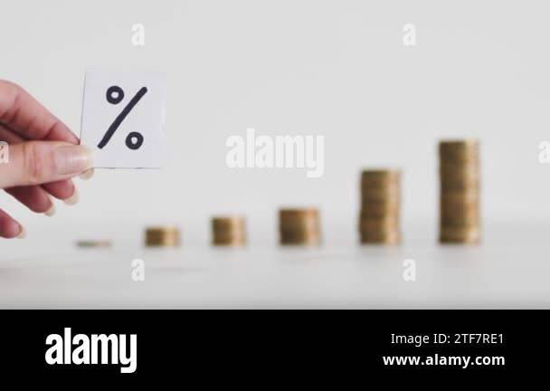 interest rates for loans and mortgages going up conceptual image ...