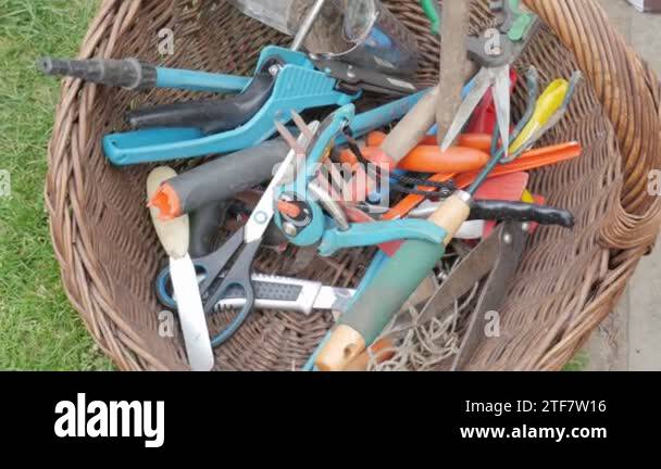 Gardening tools set basket Stock Videos & Footage - HD and 4K Video ...