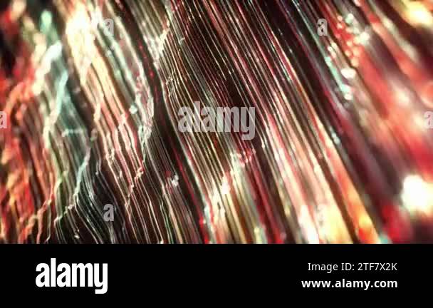 Abstract Glowing Light Strings Background With Depth Of Field 4k