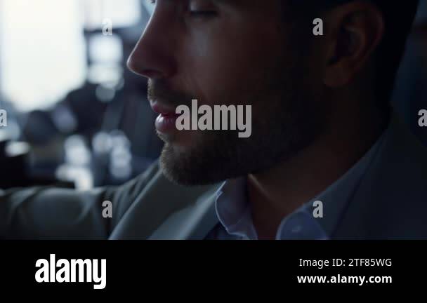 Portrait worried businessman watching smartphone. Stressed entrepreneur ...