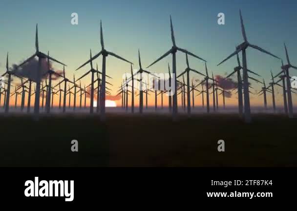 Offshore wind farm sunrise Stock Videos & Footage - HD and 4K Video ...
