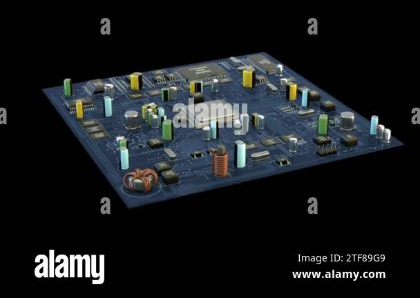 Seamlessly looping animation of an electronic board Stock Video Footage ...