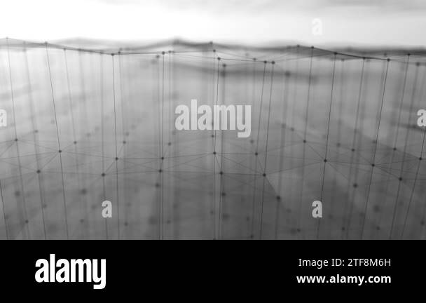 Abstract Plexus Digital Fx Technology Background Loop/ 4k animation of an abstract technology ...